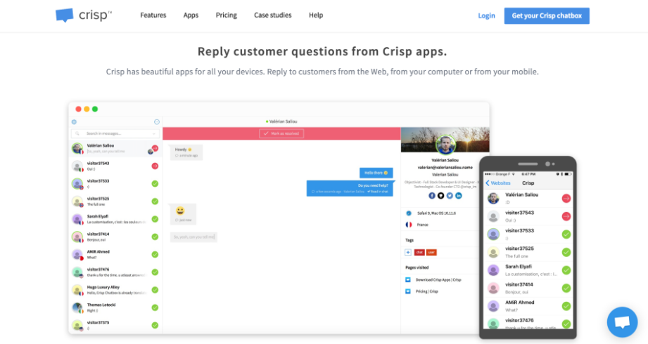 Crisp Chat en Vivo 】Información, Reseñas y Precios | 2023 |