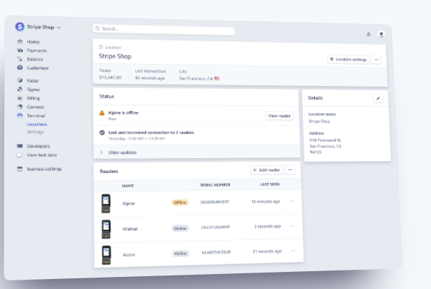 Stripe Terminal : precios, funciones y opiniones