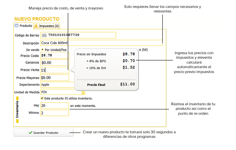 Eleventa punto de venta : precios, funciones y opiniones